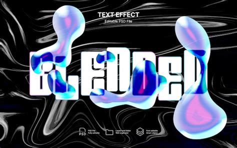 Premium Psd Blender Text Effect