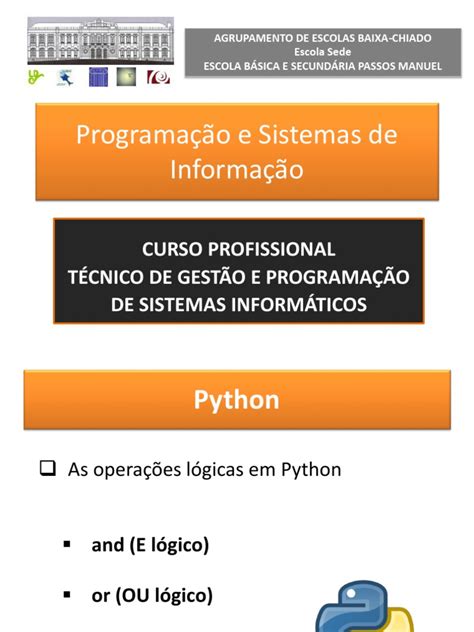 Operações Lógicas Em Python Pdf Lógica Python Linguagem De