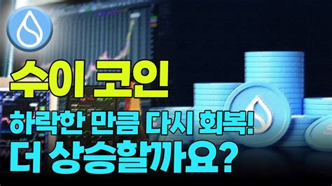 수이 코인 전망 하락한 만큼 다시 회복했다 이후 움직임은 Youtube