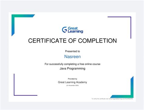 Cudddapah Nasreen On Linkedin Certificate Of Completion From Great