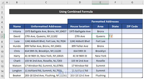 How To Format Addresses In Excel 4 Easy Methods Exceldemy