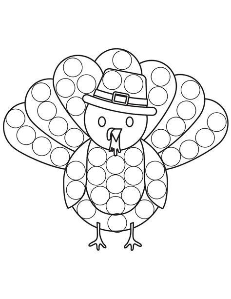 Thanksgiving Dot Marker Coloring Pages Thanksgiving Pdf Thanksgiving
