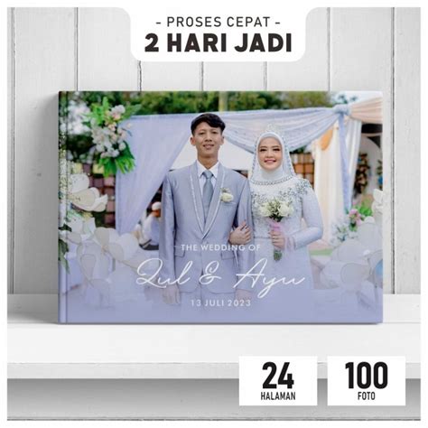 Jual 2 Hari Jadi Photobook Wedding Album Foto Megazine 24