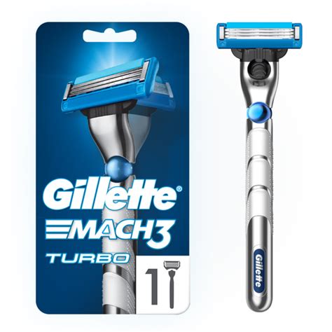 Gillette Mach3 Turbo Мужская Бритва , 1 кассета, с 3 лезвиями, для ...