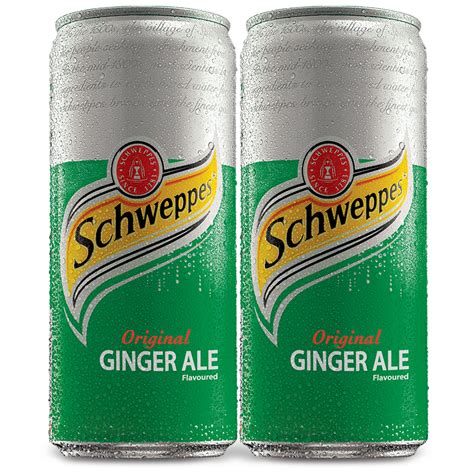 Buy Schweppes Ginger Ale Can 300Ml (Pack Of 2) Online @ ₹100 from ShopClues