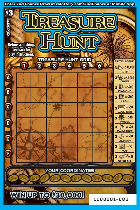 1440 Treasure Hunt California Lottery By Scratchsmarter