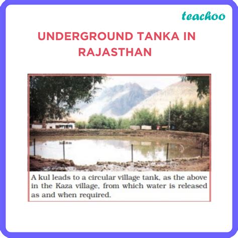 Water Resources Explain The Working Of Underground Tanks Of Rooftop
