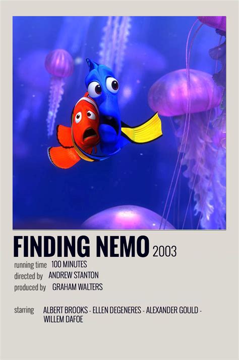 Minimalist Finding Nemo Movie Poster Aile Filmleri Grup Posterler