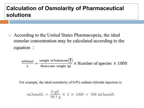 Osmolarity Ppt