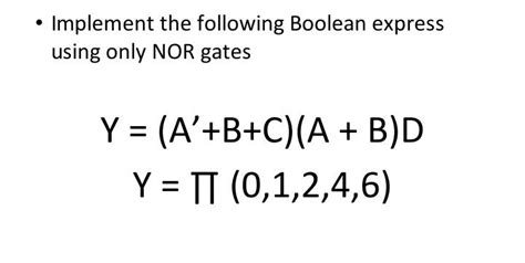 Solved Implement The Following Boolean Express Using Only