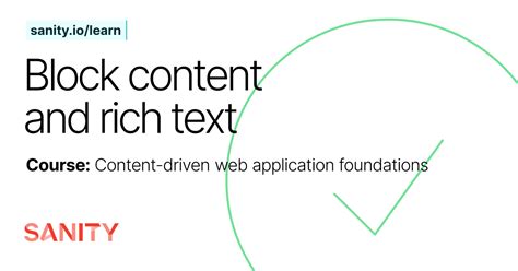 Block Content And Rich Text Content Driven Web Application
