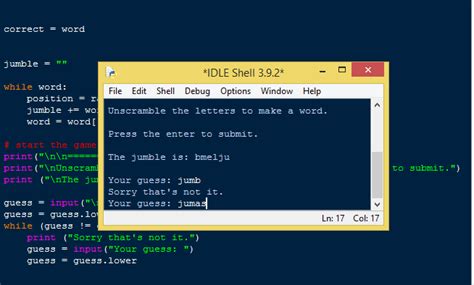 Simple Jumble Word Game In Python Free Source Code Sourcecodester