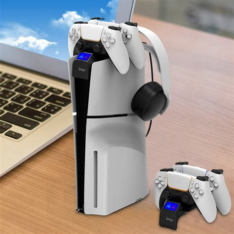 Cargador De Playstation Para Ps5 Slim Controlador De Carga Dual Dock