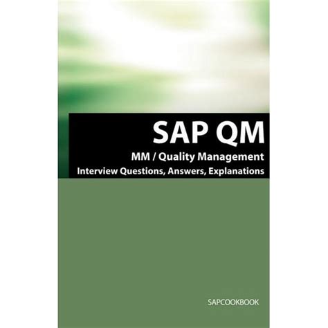 Sap Qm Interview Questions Answers Explanations Sap Quality Management Certification Review