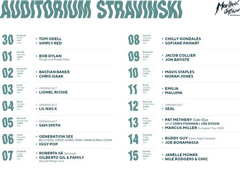 Discover The 2023 Montreux Jazz Festival Programme Montreux Jazz Artists Foundation