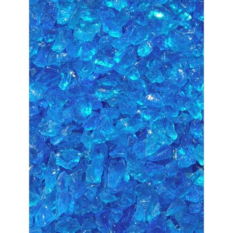 Exotic Pebbles And Aggregates Turquoise Glass Pebbles 10 Lb