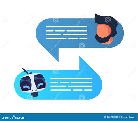 Chatbot Robot Concept Dialog Help Service Artifical Intelligence Customer Support Stock Vector