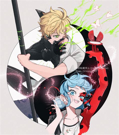 Marinette Dupain Cheng Adrien Agreste Chat Noir And Ladybug
