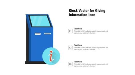Kiosk Vector For Giving Information Icon PowerPoint Templates Slides And Graphics