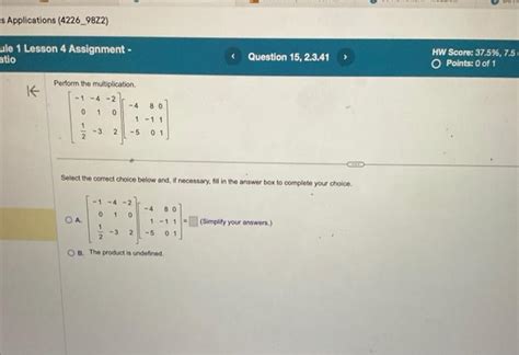 Solved Perform The Multiplication Chegg