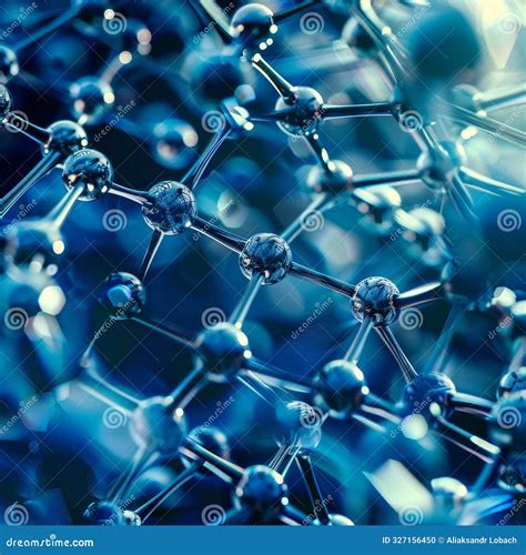 Abstract Atomic Lattice Molecular Grid Of Graphene Graphene Atomic