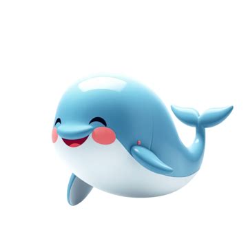 Cute Cartoon Dolphin Character Illustration Cute Dolphin Cartoon