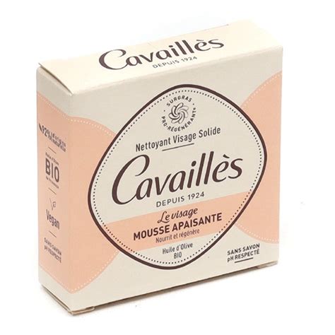 Cavaillès Nettoyant Visage Solide Mousse apaisante Sans savon
