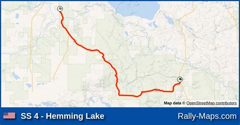 Ss 4 Hemming Lake Stage Map Press On Regardless Rally 1975 🌍