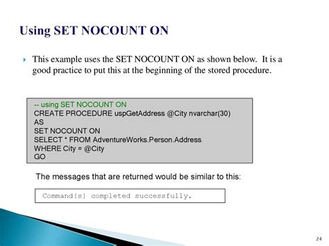 Sql Server Stored Procedure Online Presentation