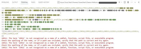 Azure Cloud Shell Powershell Is Distorted · Issue 23939 · Microsoft