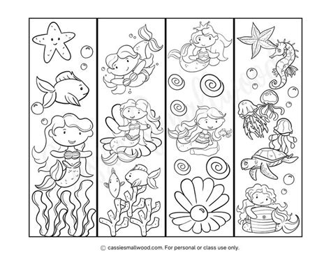 92 Cute Free Printable Bookmarks Cassie Smallwood Coloring