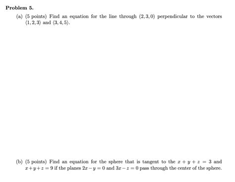 Solved Problem 5a 5 ﻿points ﻿find An ﻿equation For The