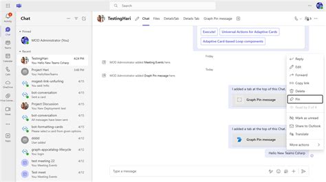 This Is A Sample Application Which Demonstrates How To Pin Messages In