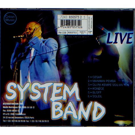 Live De SYSTEM BAND CD Chez Grigo