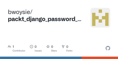 Github Bwoysiepacktdjangopasswordgenerator