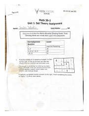 Unit 1 Set Theory Assignment Pdf Course Hero