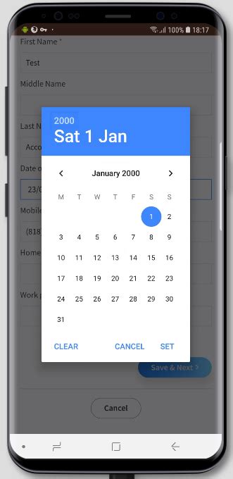 A Guide To Selecting The Date On The Application Using A Mobile Device