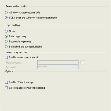 Password Management Options For The Sql Server Sa Login