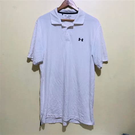 Under Armour Heatgear Hg Mens Golf Polo Shirt Loose Fit Mens Fashion