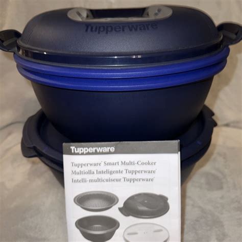 Tupperware Stackable 6 Pc Cooker Microwave Cooker Steamer