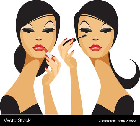 Make Up Royalty Free Vector Image Vectorstock