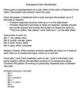 Discrete Trial Data Sheets The Autism Helper