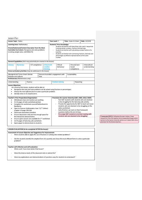 Lesson Plan Assessment 1 Modified Warning Tt Undefined Function 32 Lesson Plan Lesson