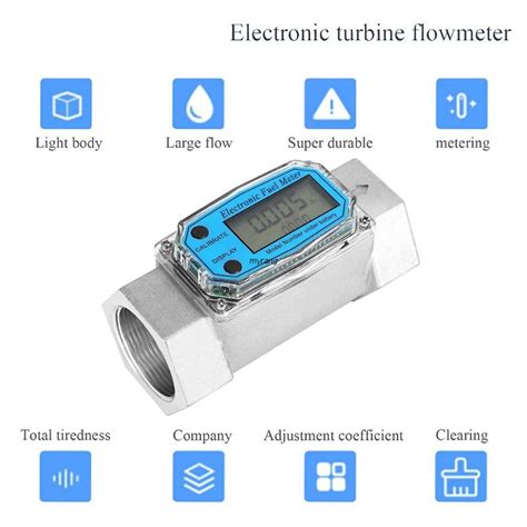 Fuel Meter Gas Fuel Oil Flowmeter Lcd Gasoline Kerosene Meter Display