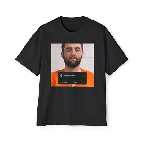 1 Arrest Funny Scottie Scheffler Mug Shot Shirt Scottie Scheffler