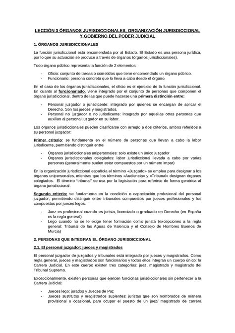 Apuntes De Derecho Procesal Civil Tema 3 Apuntes De Derecho