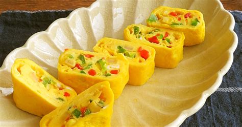 パプリカ・ピーマン・コーンの卵焼き♪ By Kaana57 【クックパッド】 簡単おいしいみんなのレシピが320万品