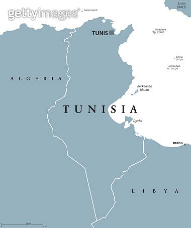 Tunisia Political Map