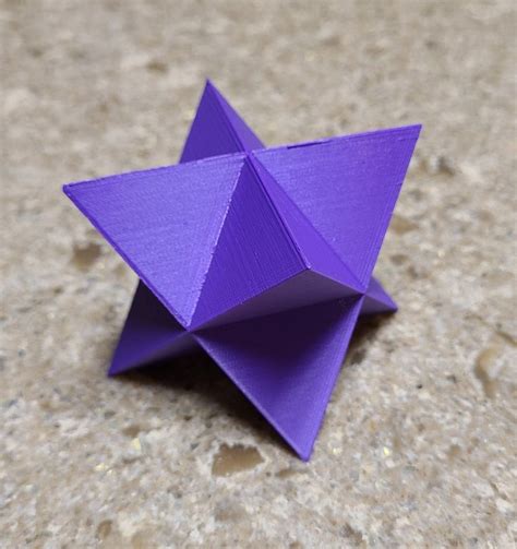 Medium 3d Printed Stellated Octahedron Aka Star Tetrahedron Etsy