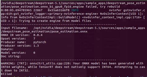 Deepstream Pose Estimation Output Log Killed Deepstream Sdk